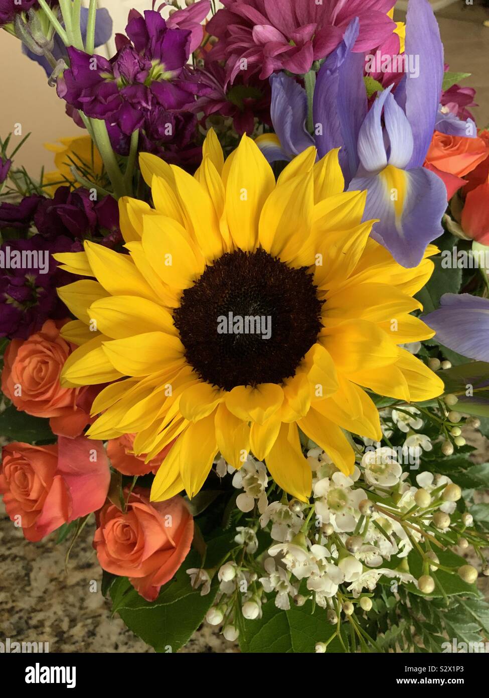 Sunflower bouquet hi-res stock photography and images - Alamy