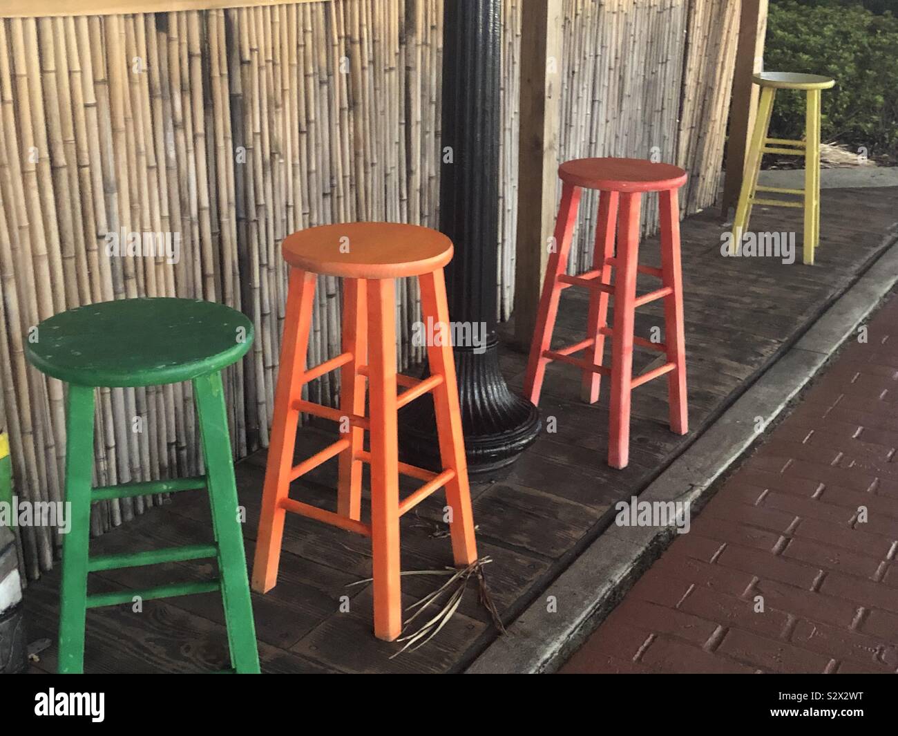 Green stools hi-res stock photography and images - Alamy