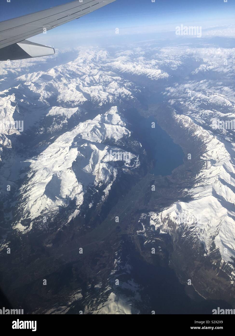 The Alps from above Stock Photo - Alamy