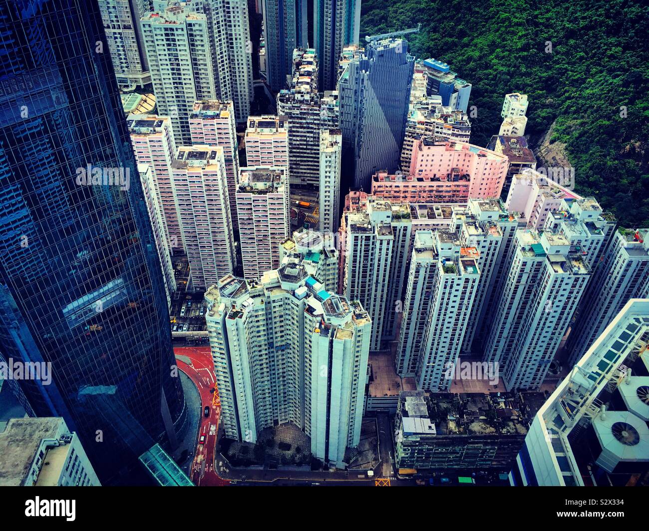 Hong Kong aerial view Stock Photo - Alamy