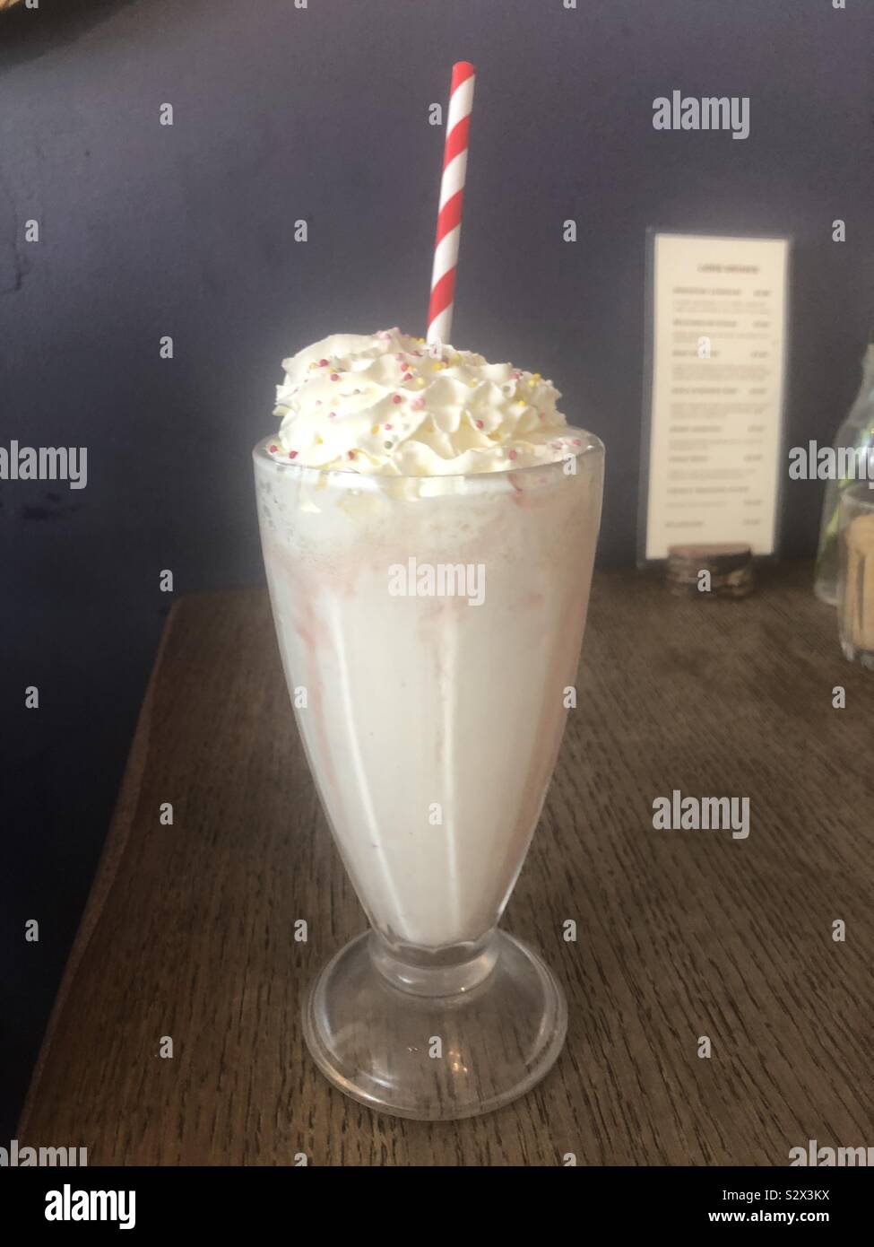 White milkshake hi-res stock photography and images - Alamy