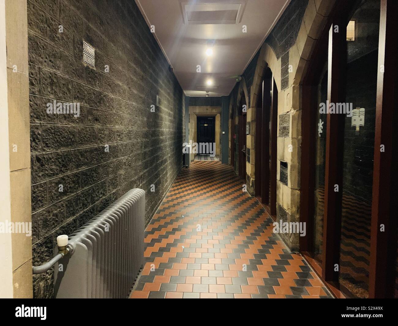 Corridor inside Old Building Stock Photo - Alamy