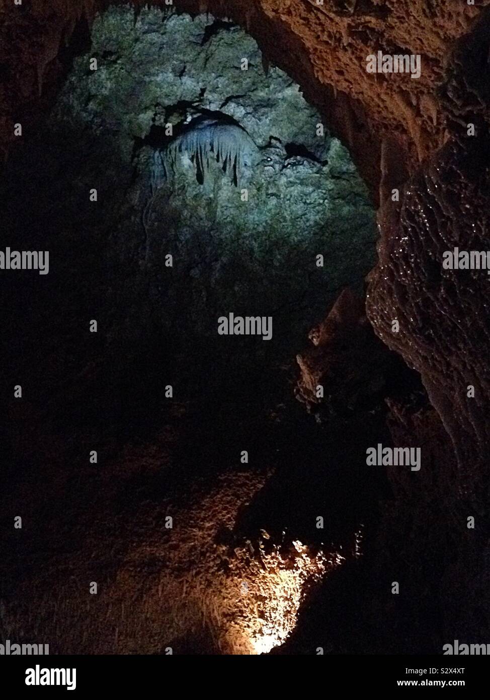 Underground cave over 100 feet down in Barbados Stock Photo - Alamy