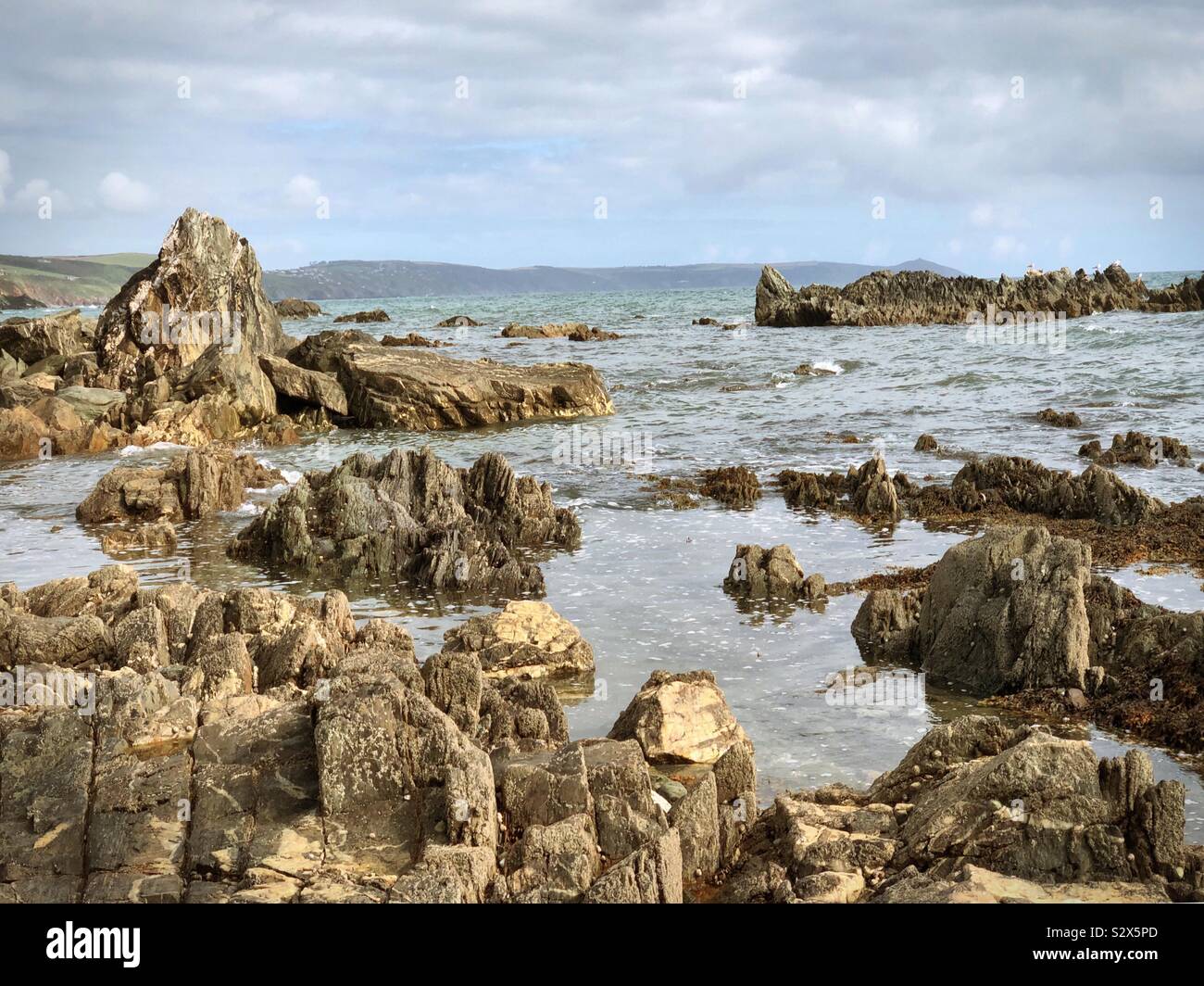 The coast at Portwrinkle, Sheviock, Devon Stock Photo - Alamy
