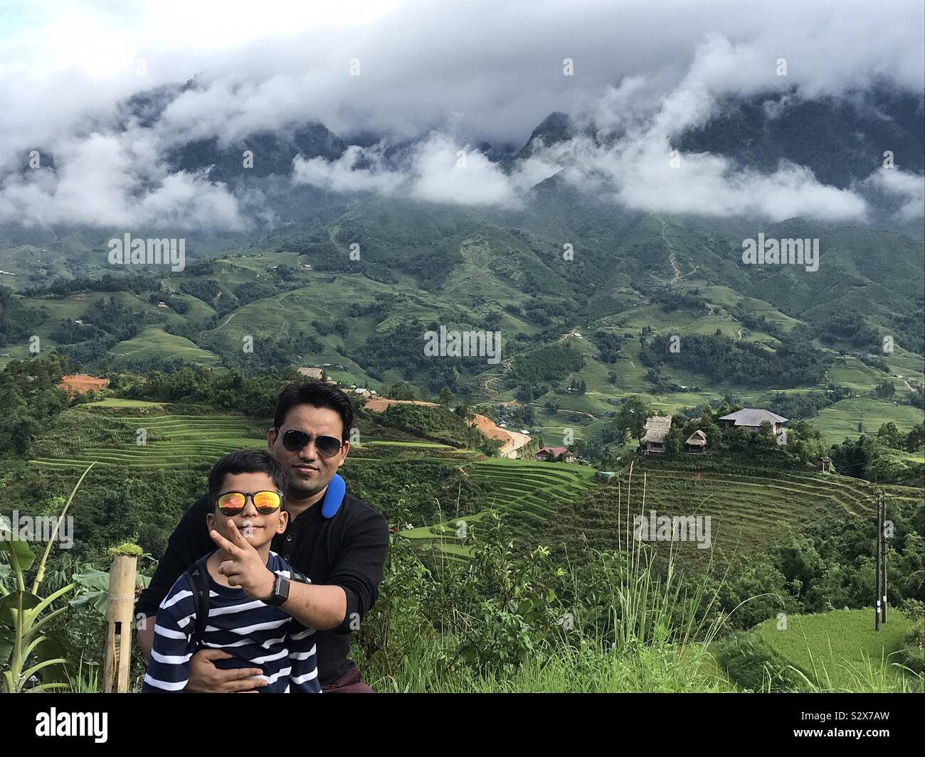 Father and Son from India Stock Photo - Alamy