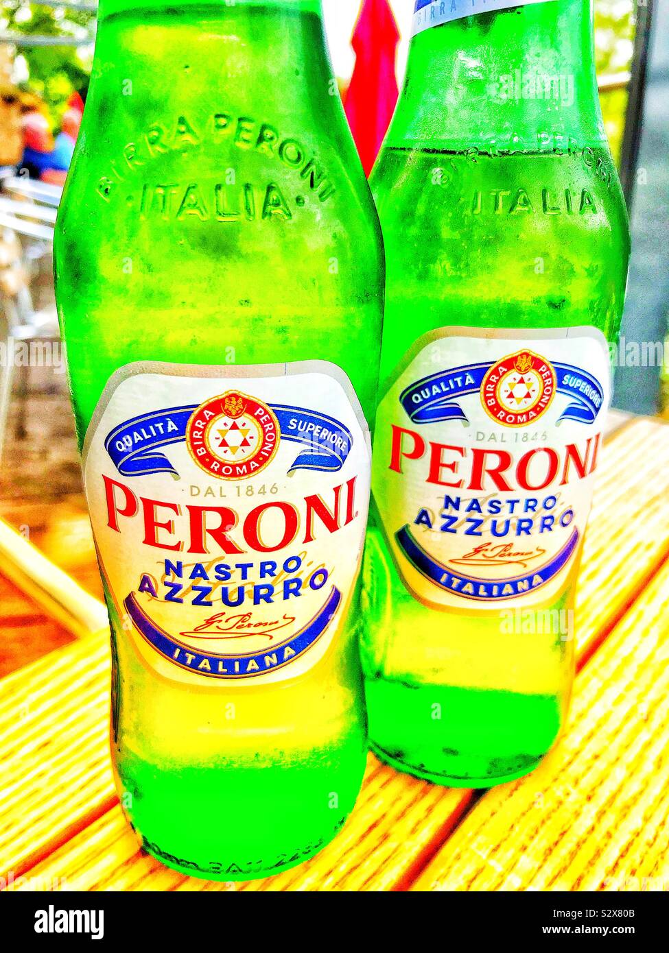 Peroni beer logo hi-res stock photography and images - Alamy