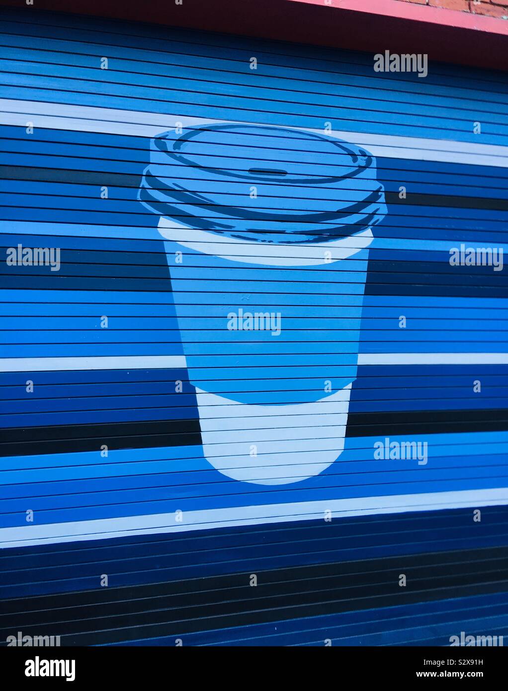 Blue coffee to go cup hi-res stock photography and images - Alamy