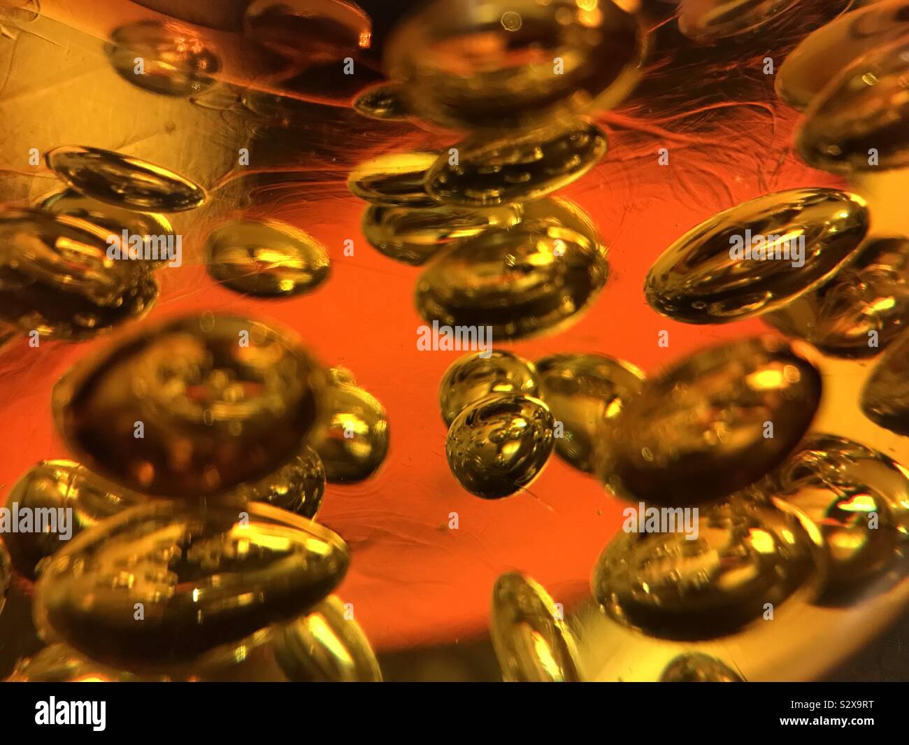 Gold bubbles hi-res stock photography and images - Alamy