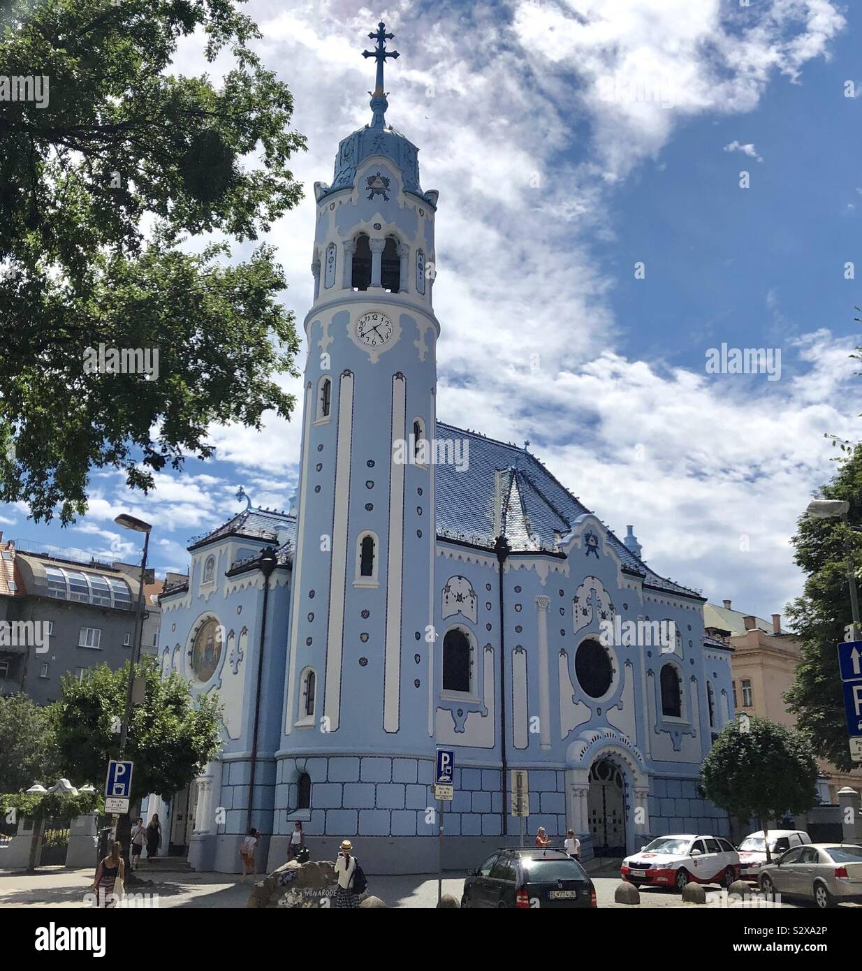 Bratislava blue church hi-res stock photography and images - Alamy