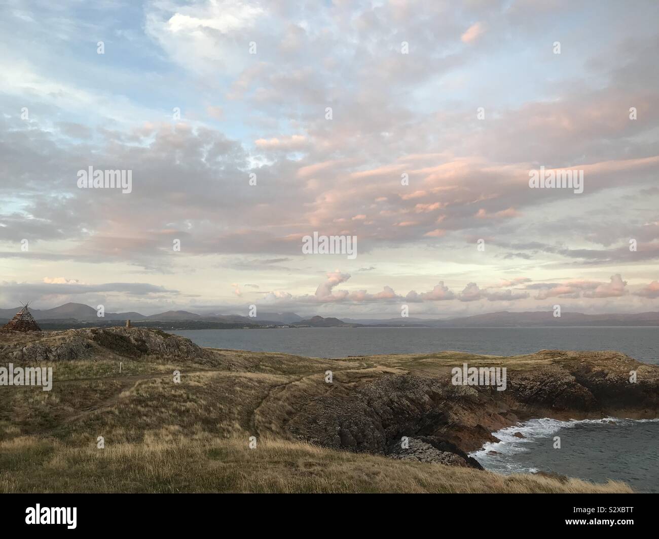 Snowdonia from the coast Stock Photo - Alamy
