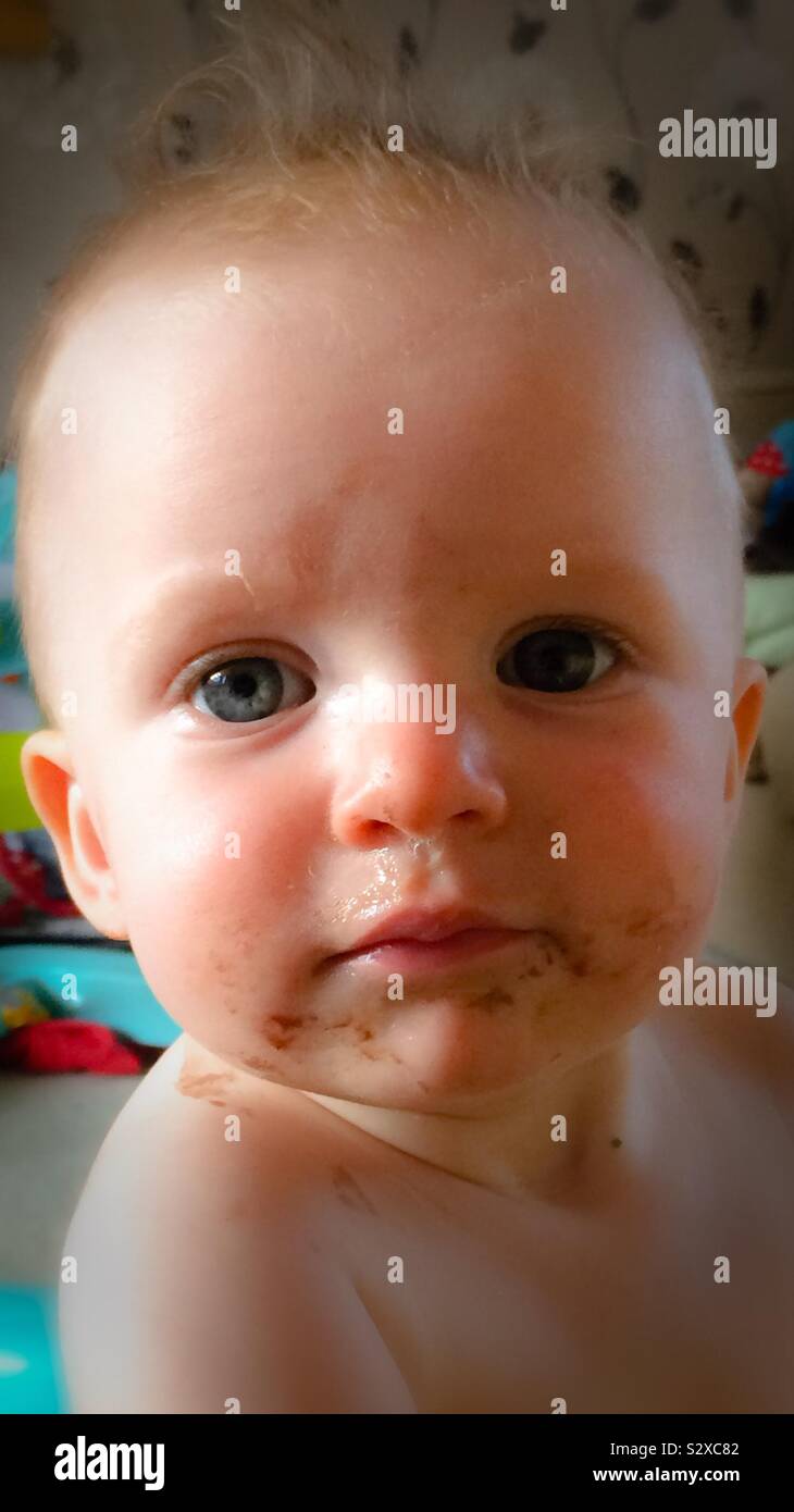 Baby dirty hi-res stock photography and images - Alamy