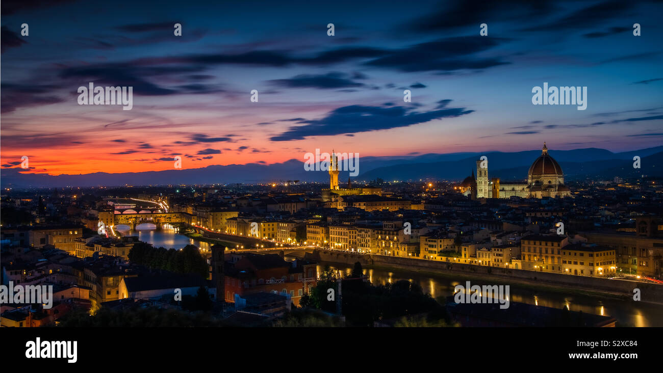 Florence sunset hi-res stock photography and images - Alamy