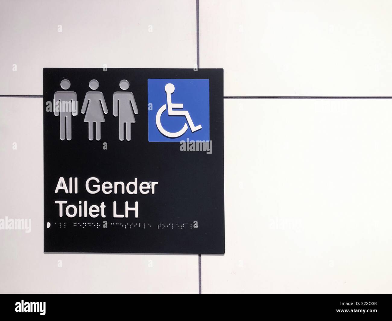 All gender toilet sign Stock Photo - Alamy