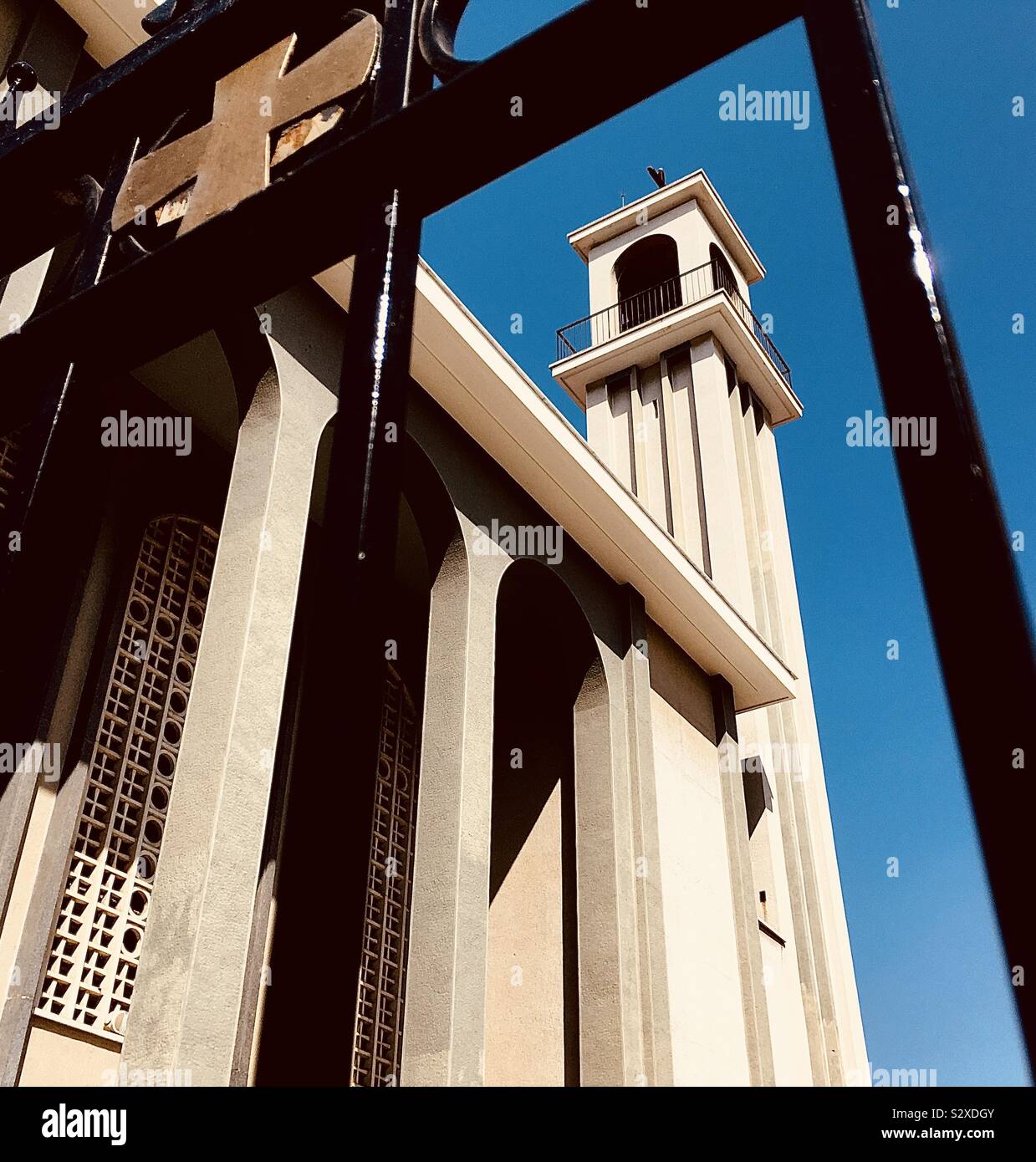 Bell tower cross hi-res stock photography and images - Alamy