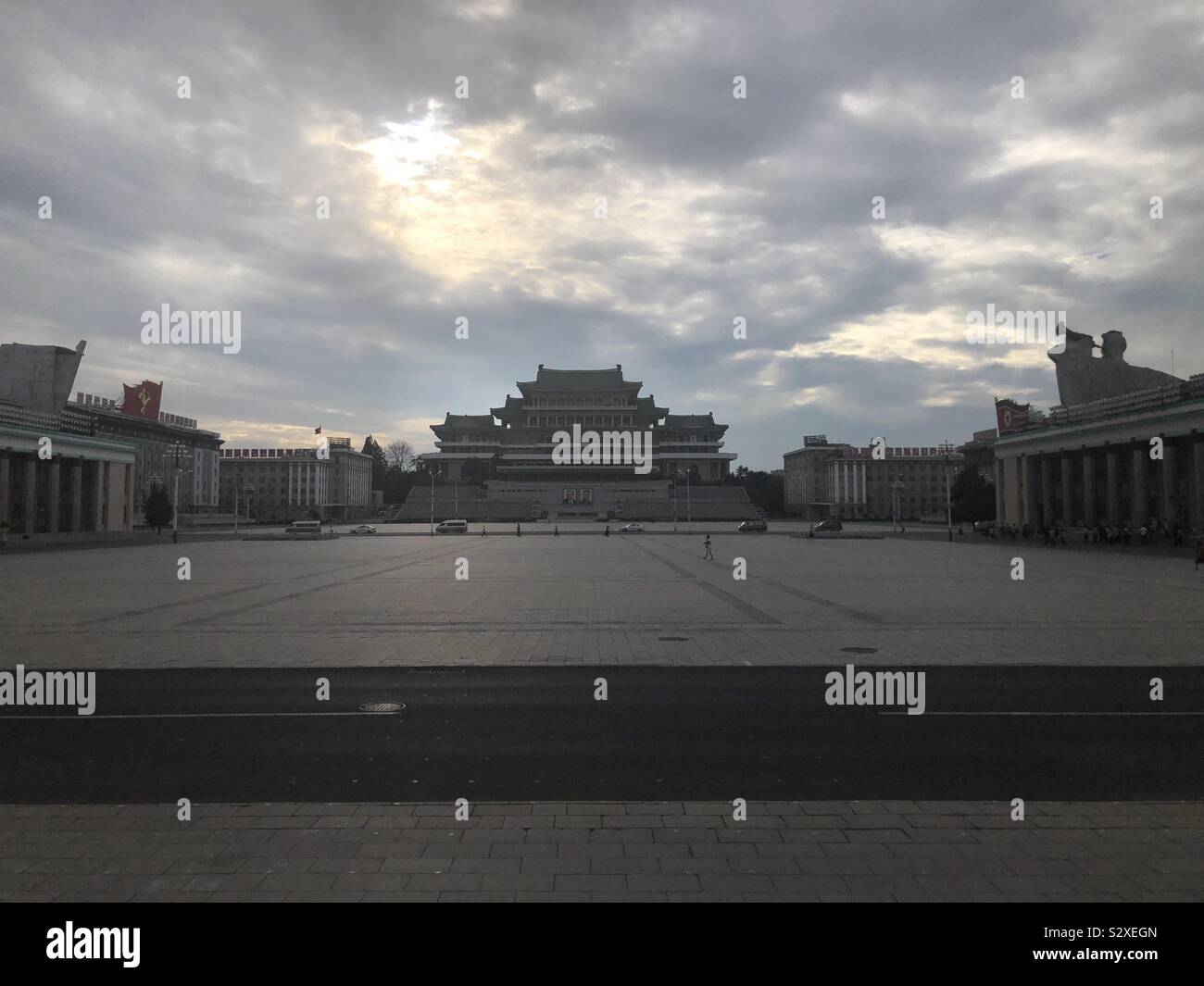 The photo of Kim I’ll-sung Square in North Korea Stock Photo - Alamy