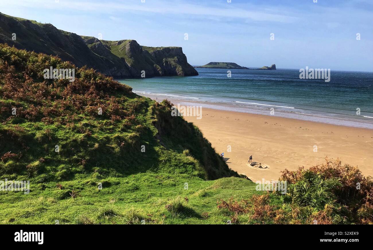 Rhossili bay gower Stock Photo - Alamy