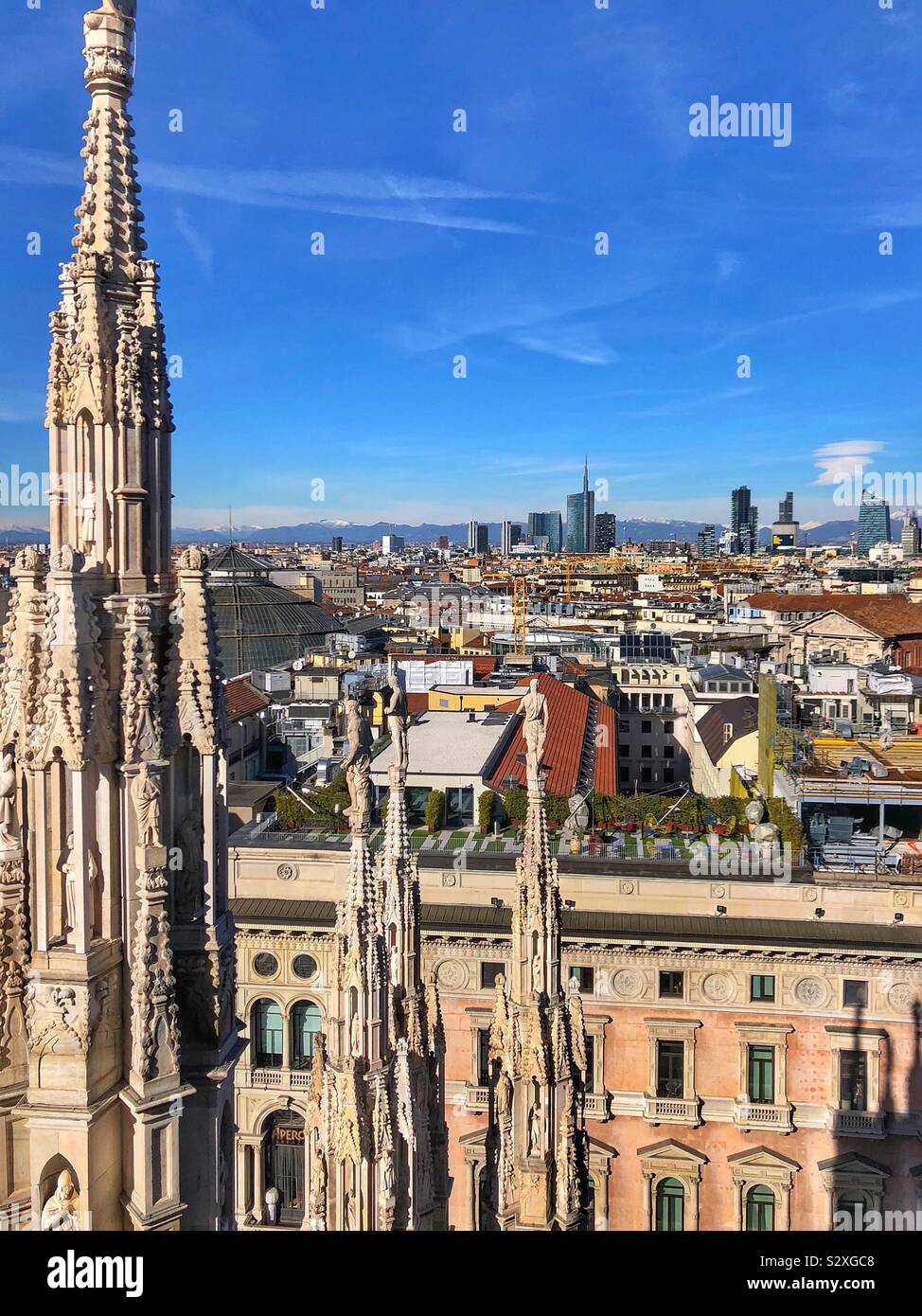Milan city aerial hi-res stock photography and images - Alamy