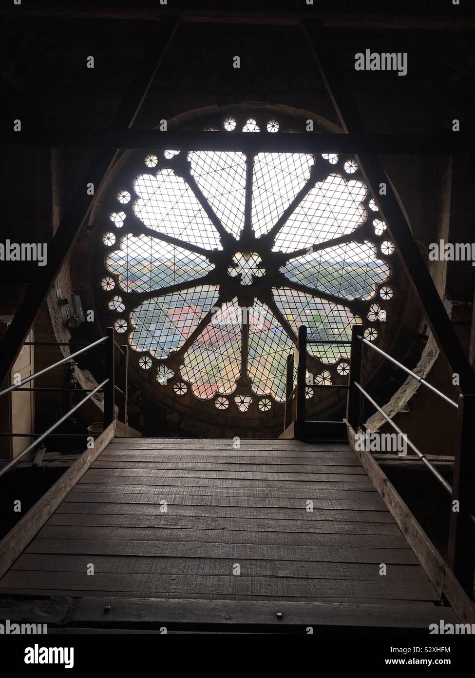 Beverley Minster window in the roof Stock Photo - Alamy