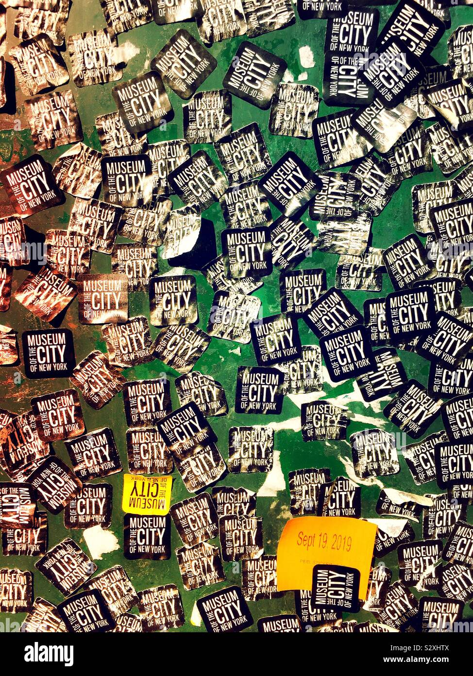 Proof of admission stickers from the Museum of the city of New York on ...