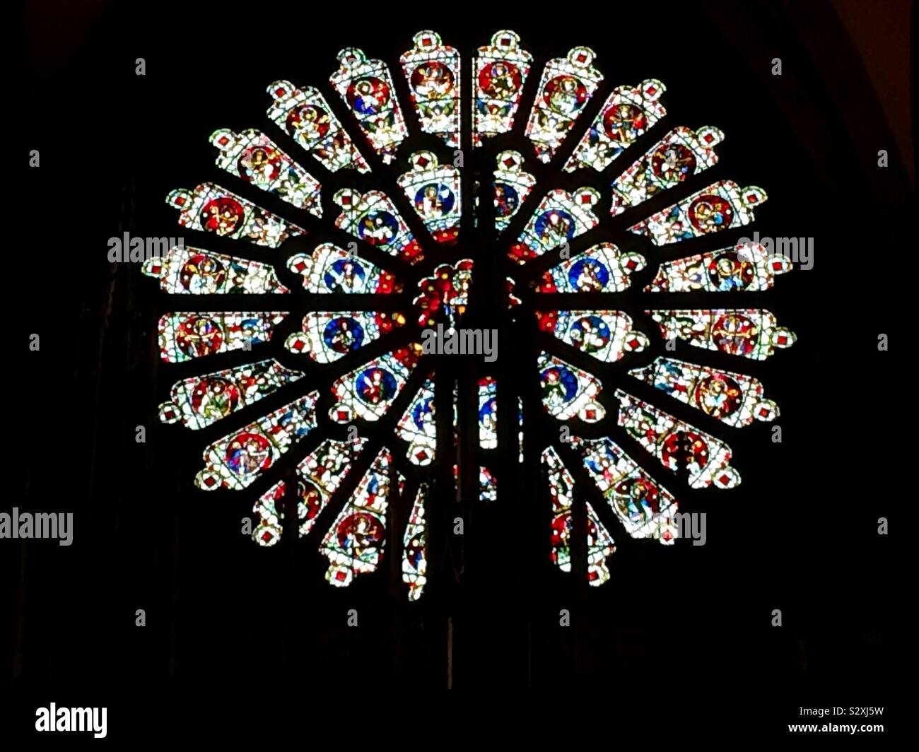 Stained glass window durham cathedral hi-res stock photography and ...