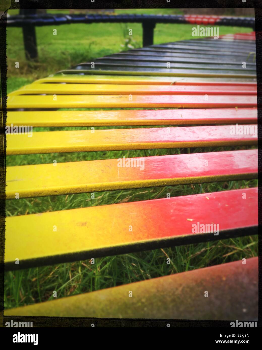 Colourful bench design hi-res stock photography and images - Alamy