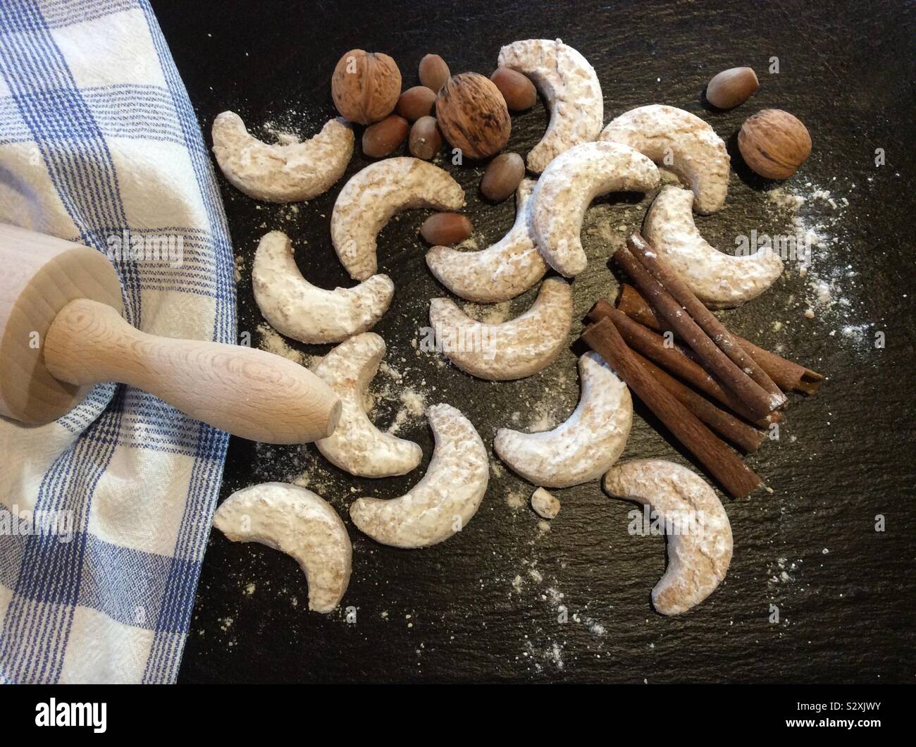 Vanilla flavored crescent cookie hi-res stock photography and images ...