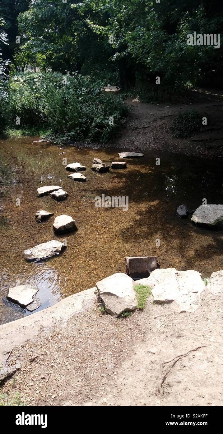 Rocks as stepping stones hi-res stock photography and images - Alamy