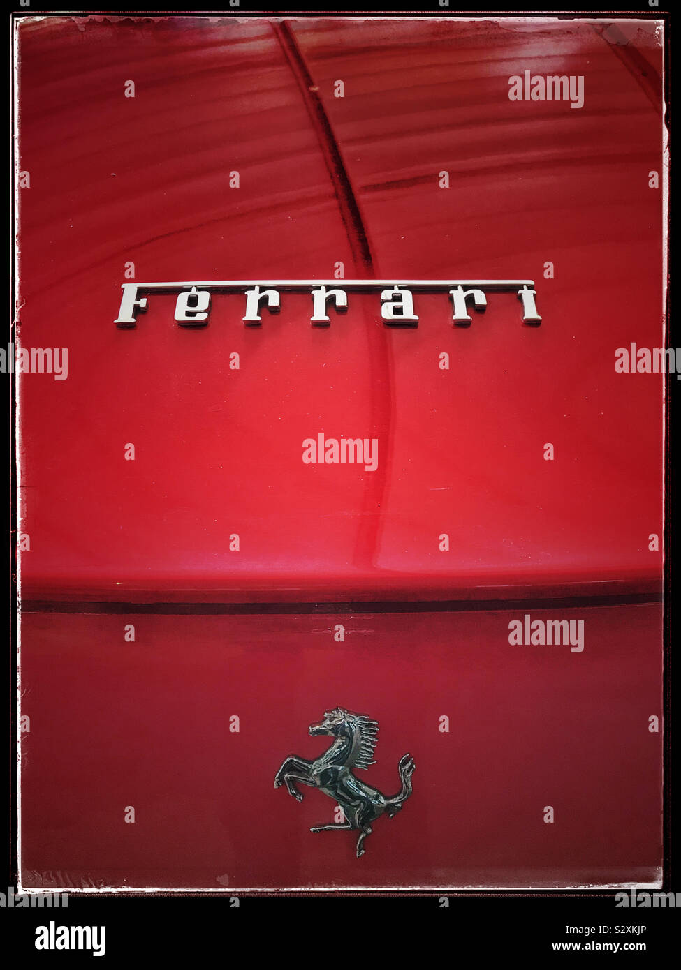 Vintage red Ferrari at the Wijnland Auto Museum , Joostenberg Vlakte ...