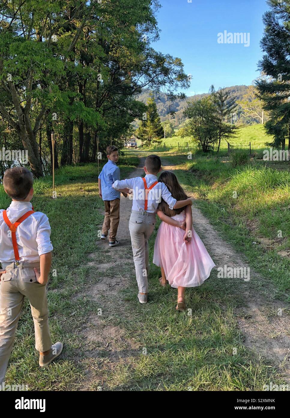 Children Playing Having Fun Outdoors Stock Photo - Alamy