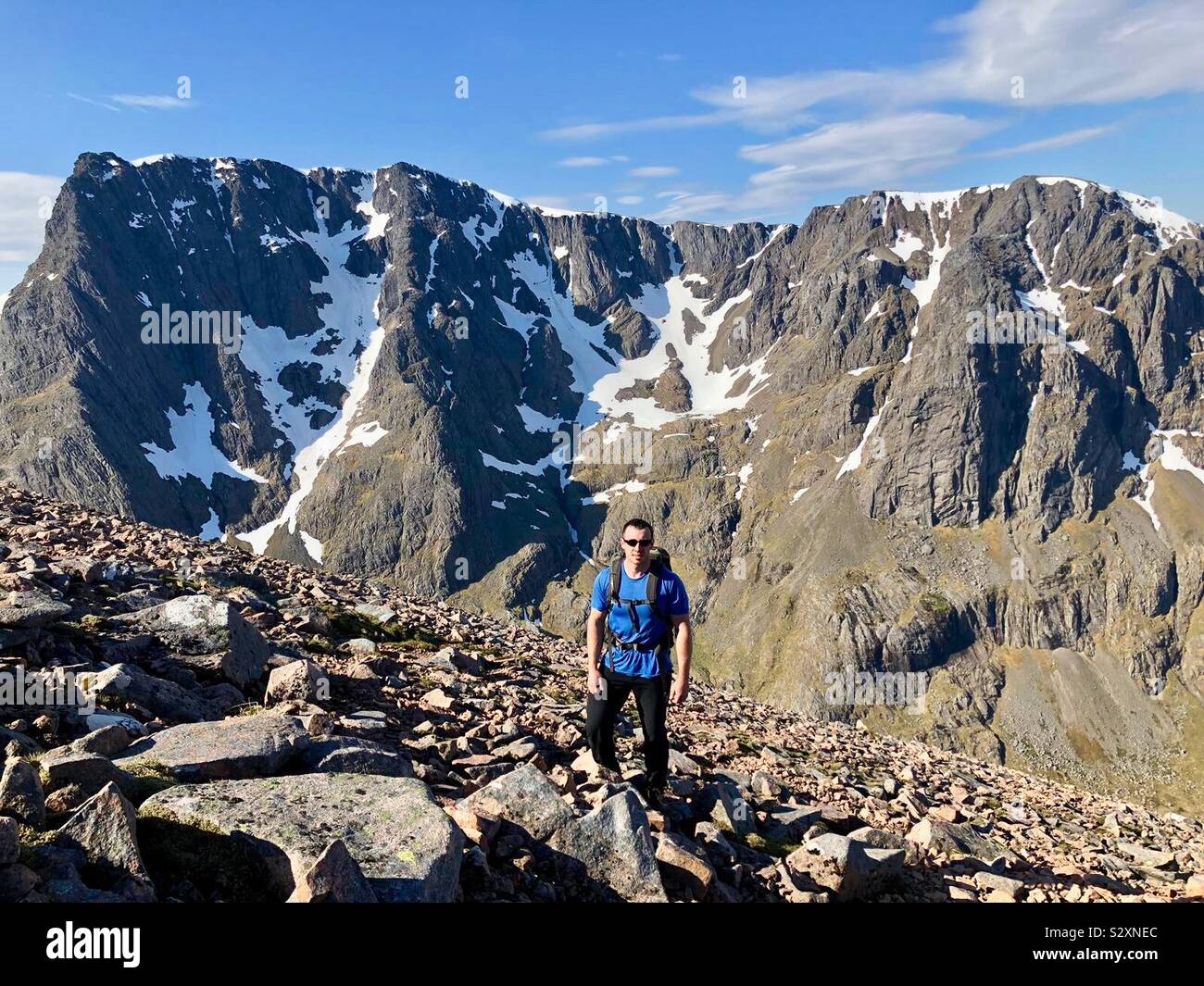 Ben Nevis via Carn More Dearg Arête Stock Photo - Alamy