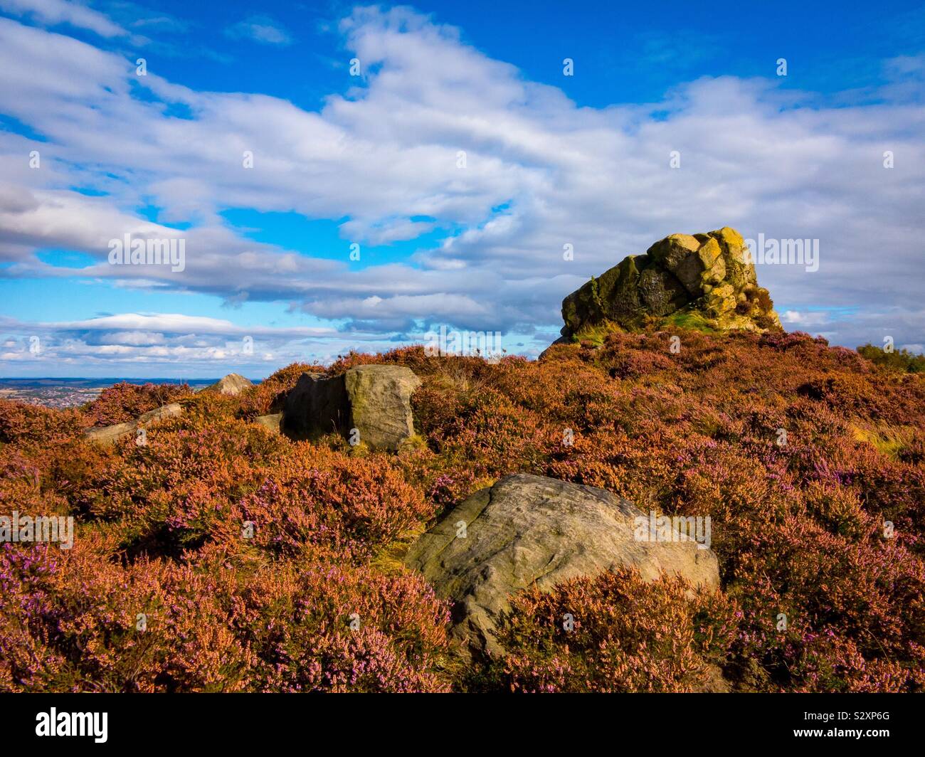 Ashover Rock or the Fabrick a rock formation in the Derbyshire Peak ...