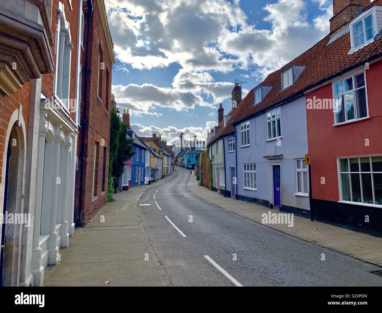 Bridge street in Bungay UK Stock Photo - Alamy