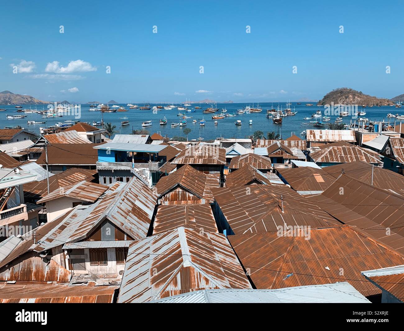 Labuan Bajo jetty view from coffeehouse Stock Photo - Alamy