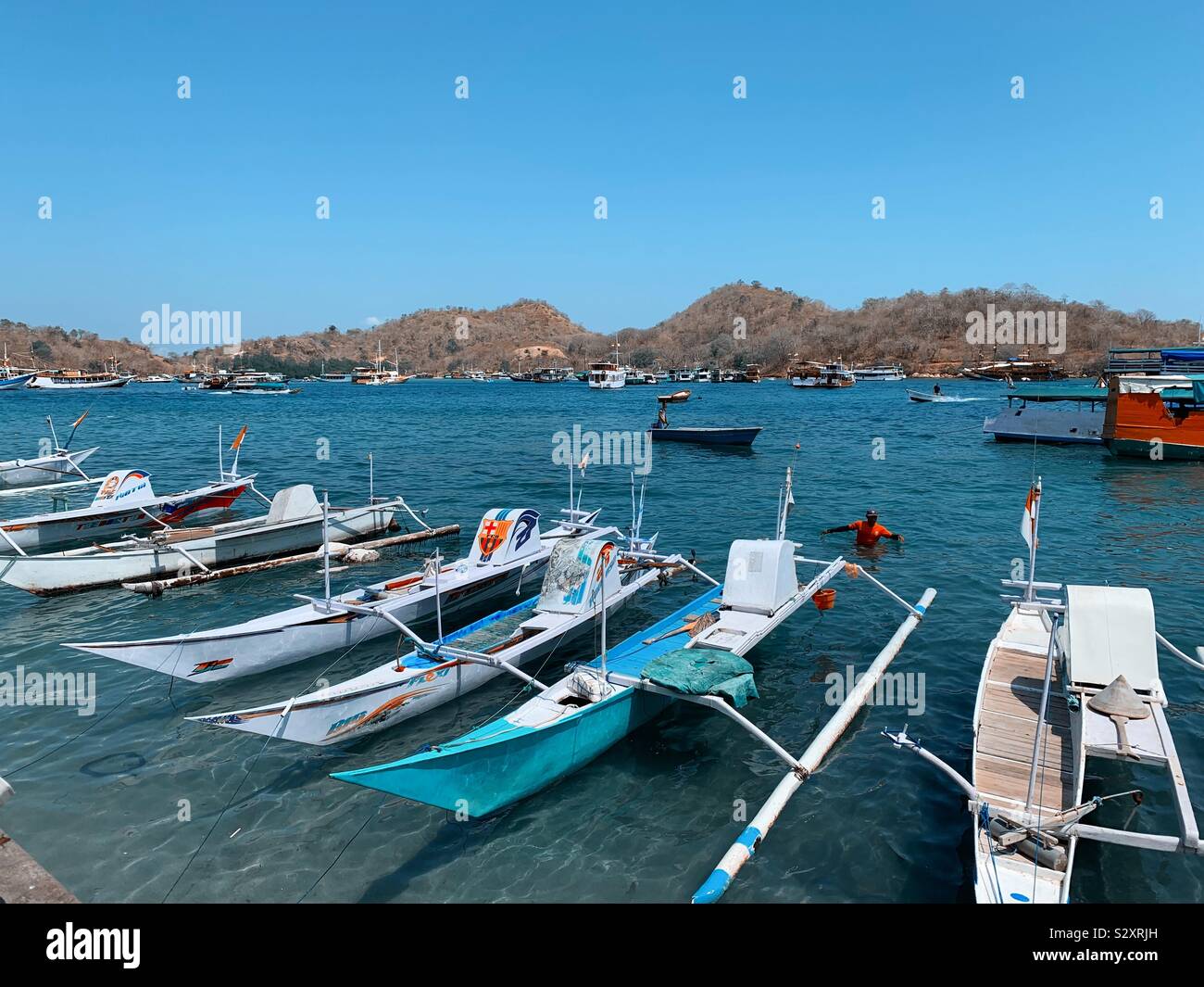 Labuan Bajo Flores Island jetty scenery Stock Photo - Alamy