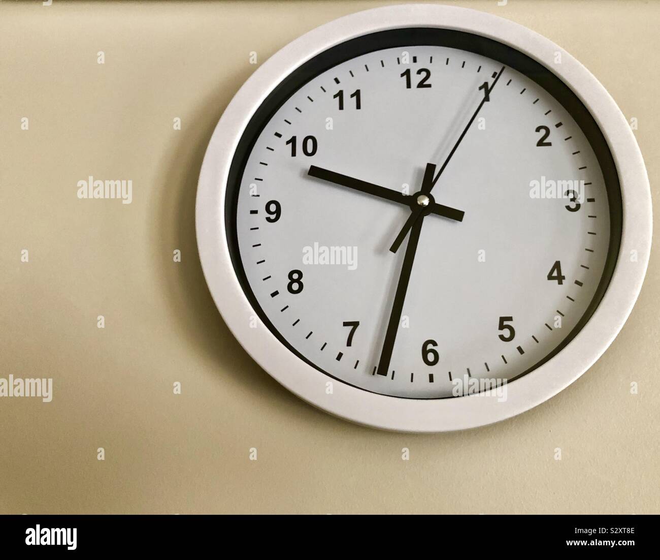 White Wall Clock High Resolution Stock Photography and Images - Alamy