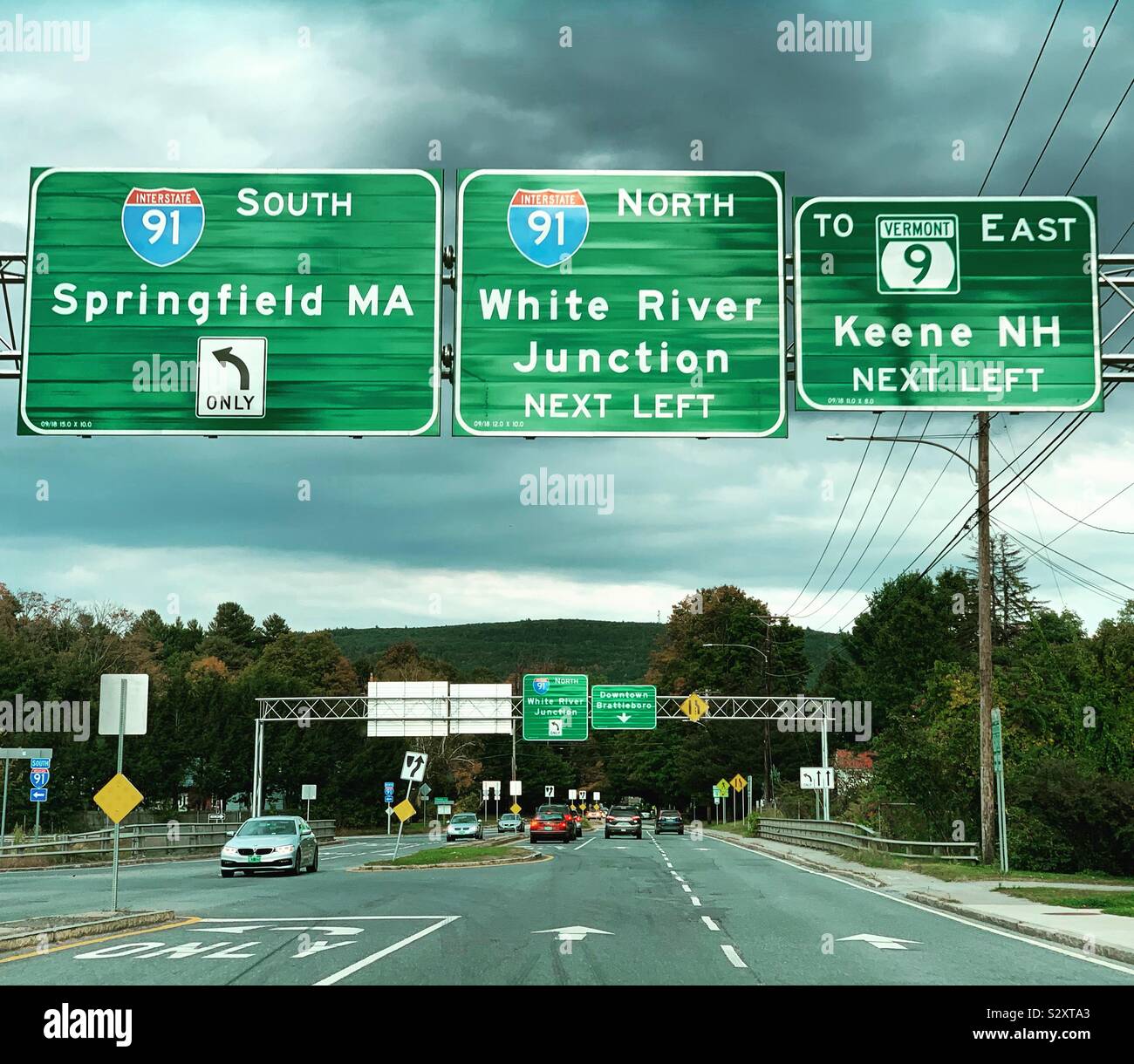 Road signs, Vermont, United States Stock Photo - Alamy