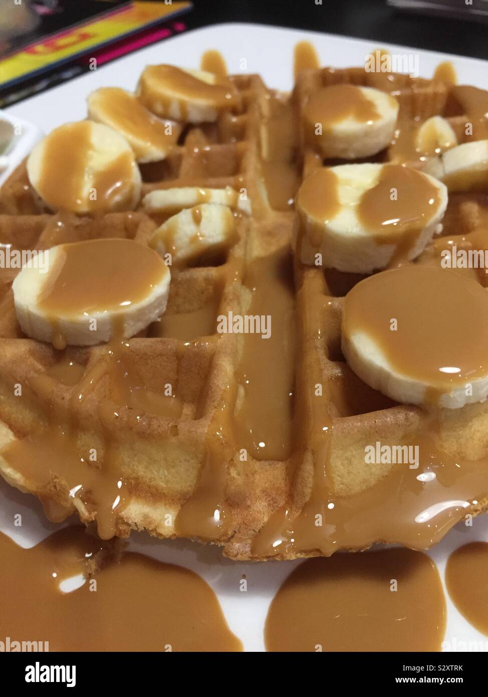 Waffle banana hi-res stock photography and images - Alamy