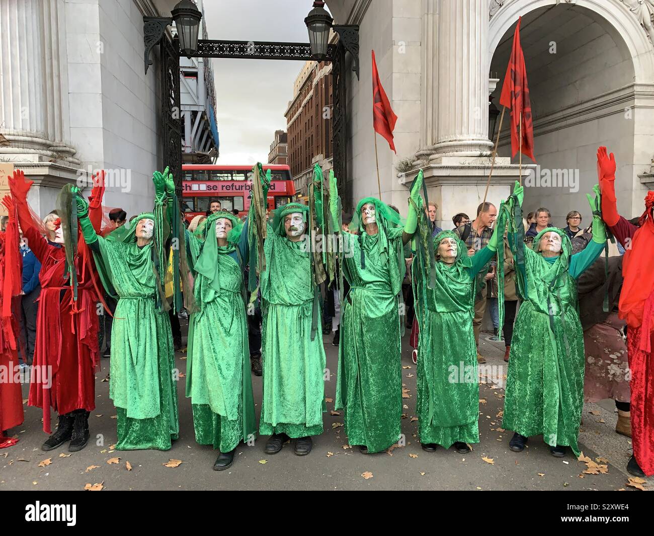 Extinction rebellion at Marble Arch 06102019 Stock Photo - Alamy