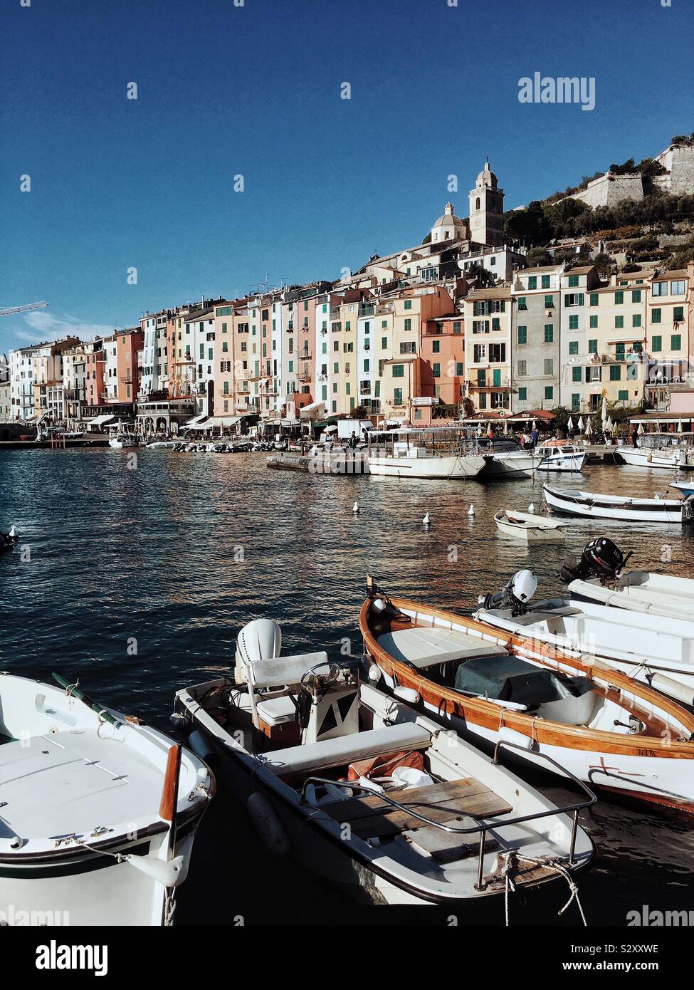Portovenere port, Italy Stock Photo - Alamy
