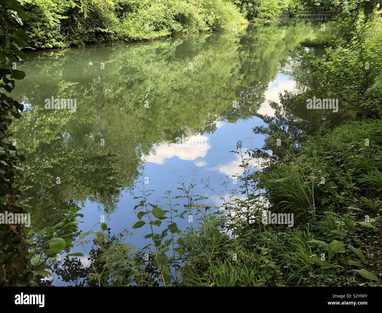 Sky reflection in river hi-res stock photography and images - Alamy