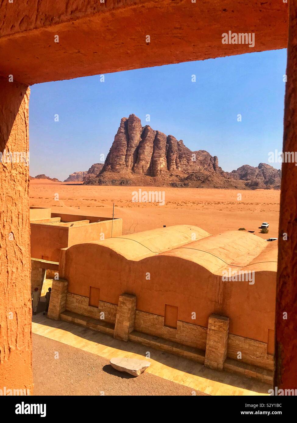 Seven pillars of wisdom. Wadi rum. Jordan Stock Photo - Alamy