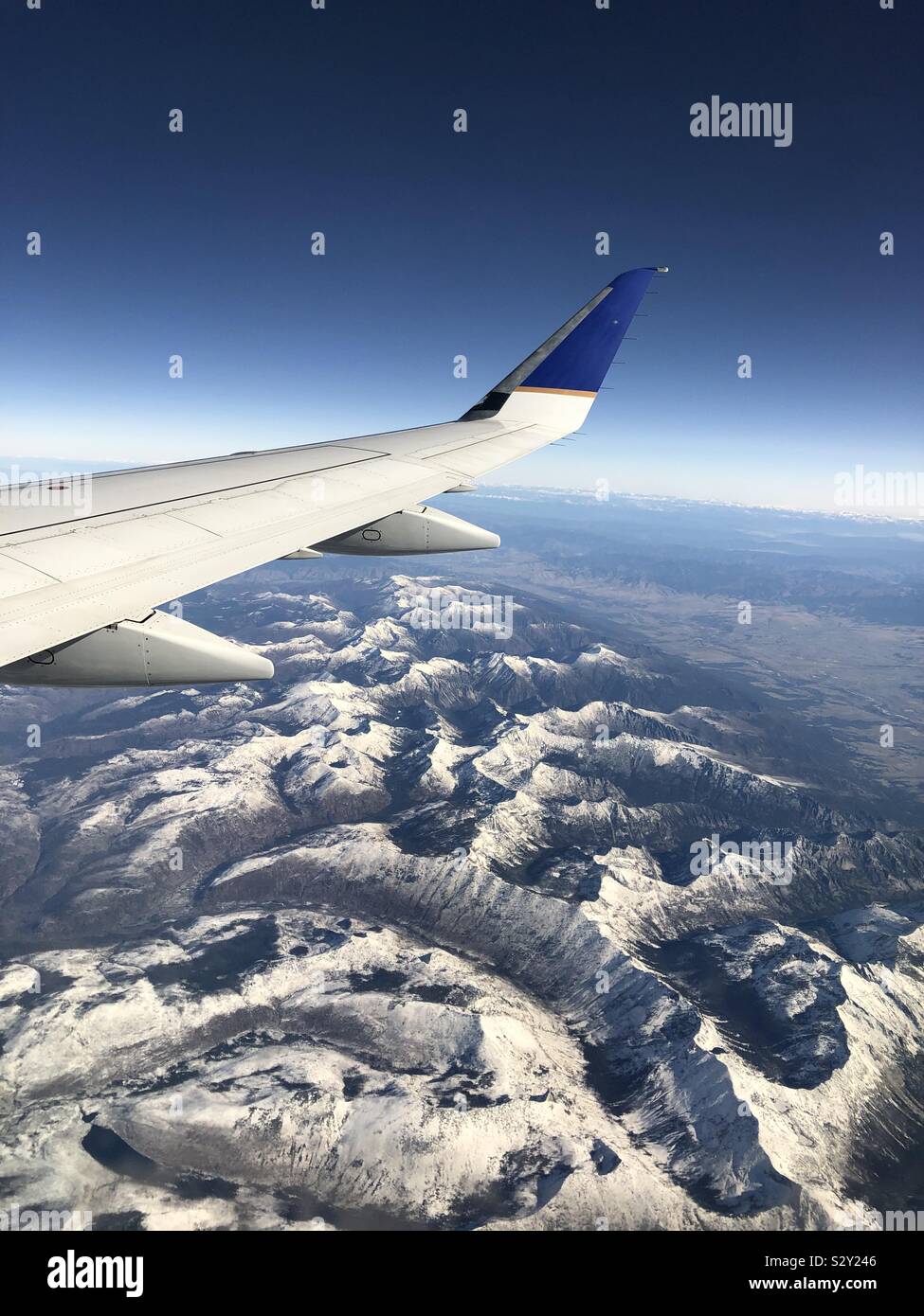 Window mountain view above Colorado Stock Photo - Alamy