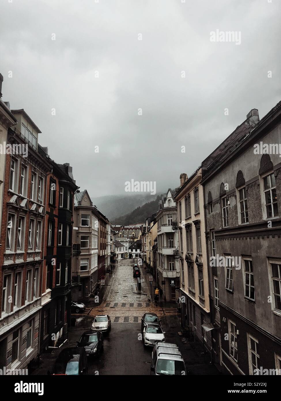 Street view in Bergen Stock Photo - Alamy