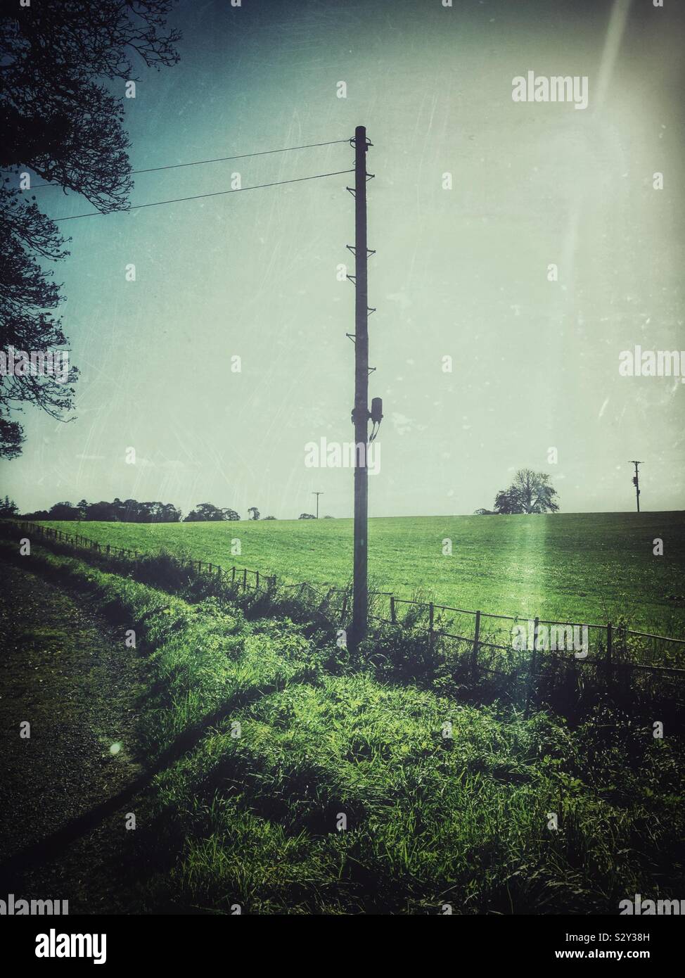 Telegraph poles countryside uk hi-res stock photography and images - Alamy