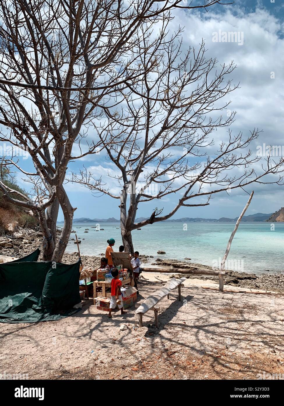 Kelor island stall Stock Photo - Alamy