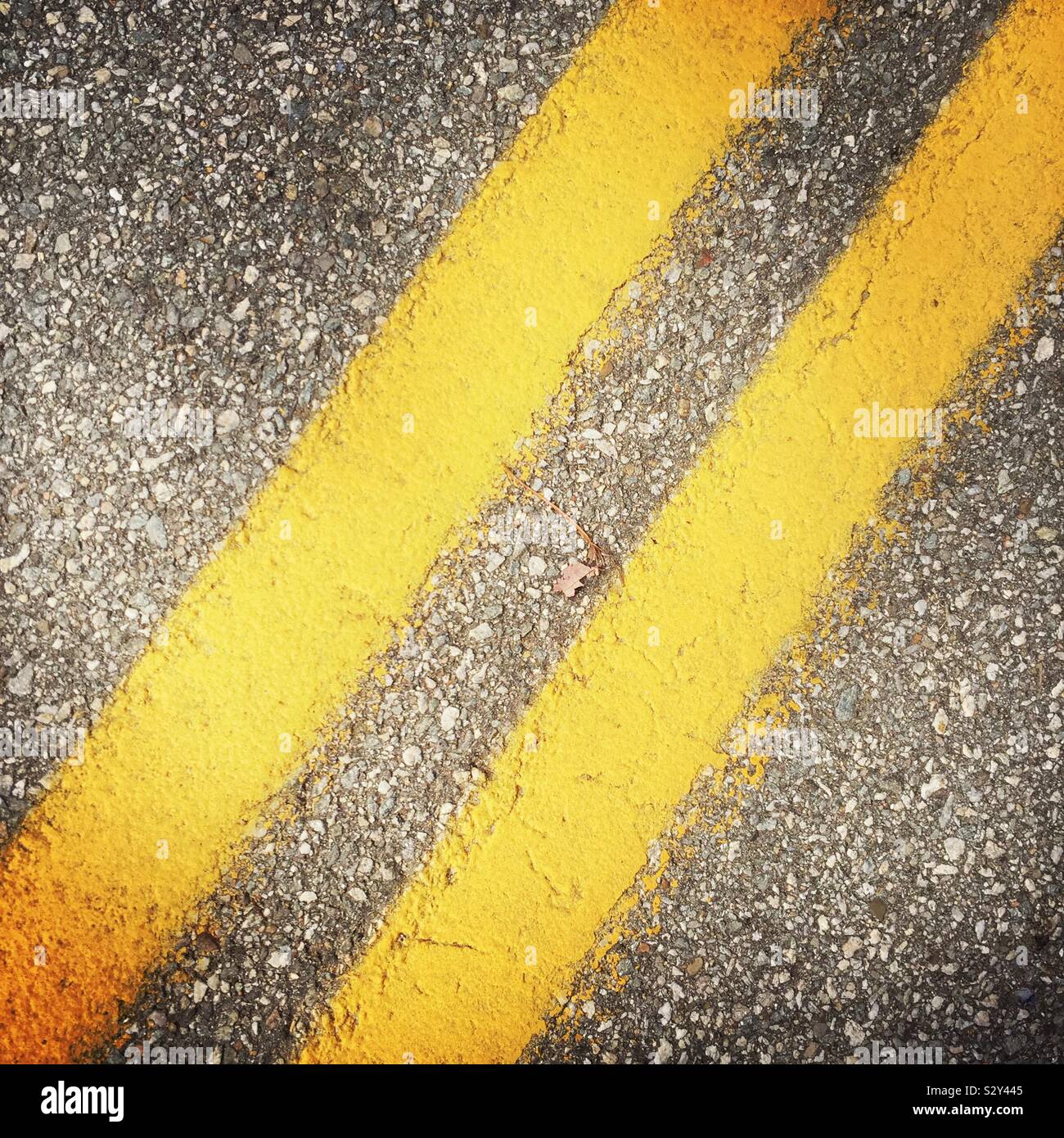 Double Yellow Line On Street High Resolution Stock Photography and ...