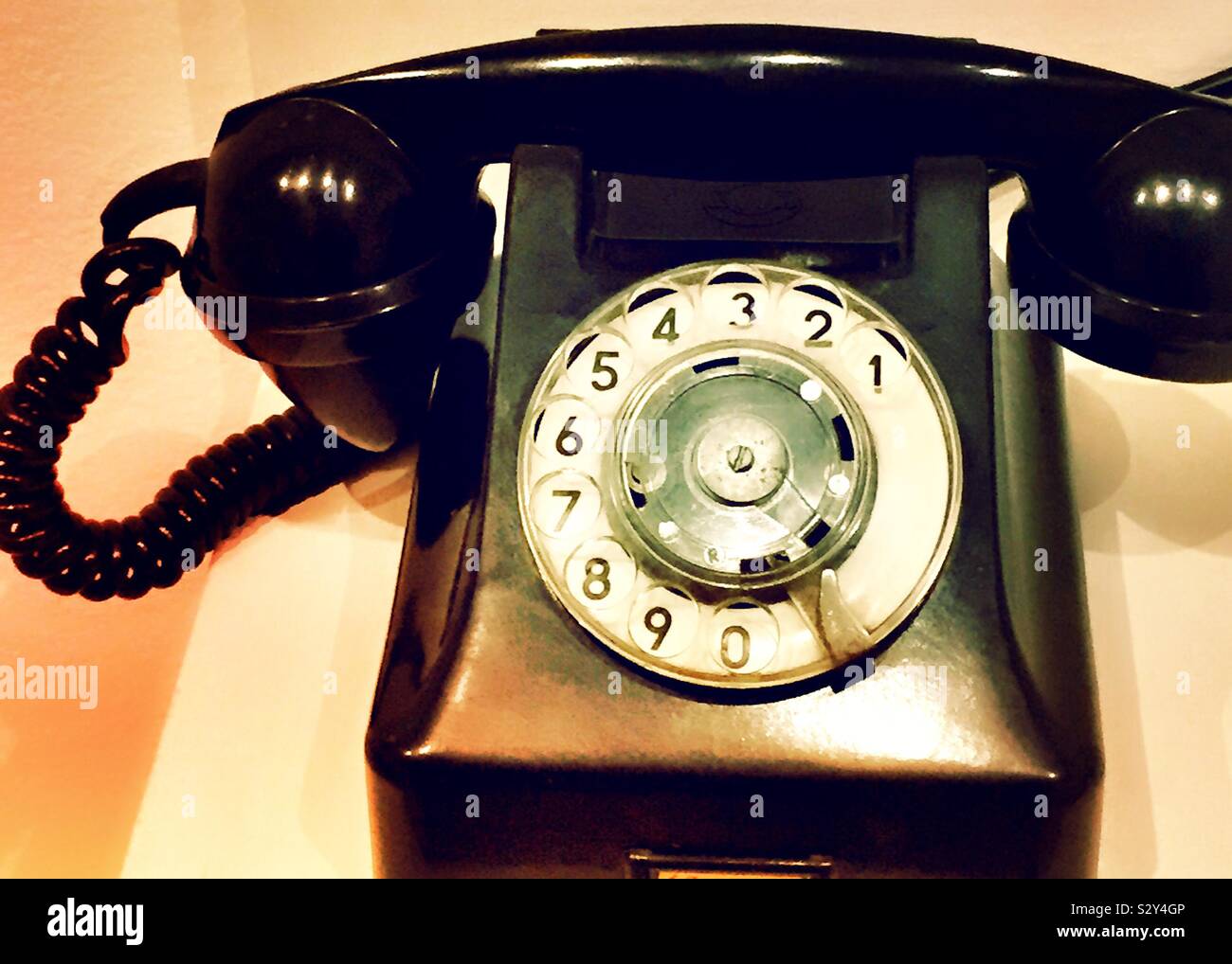 Vintage Rotary dial telephone, USA Stock Photo - Alamy