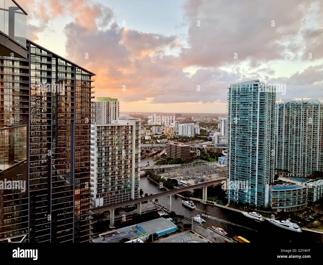 Miami city scape hi-res stock photography and images - Alamy