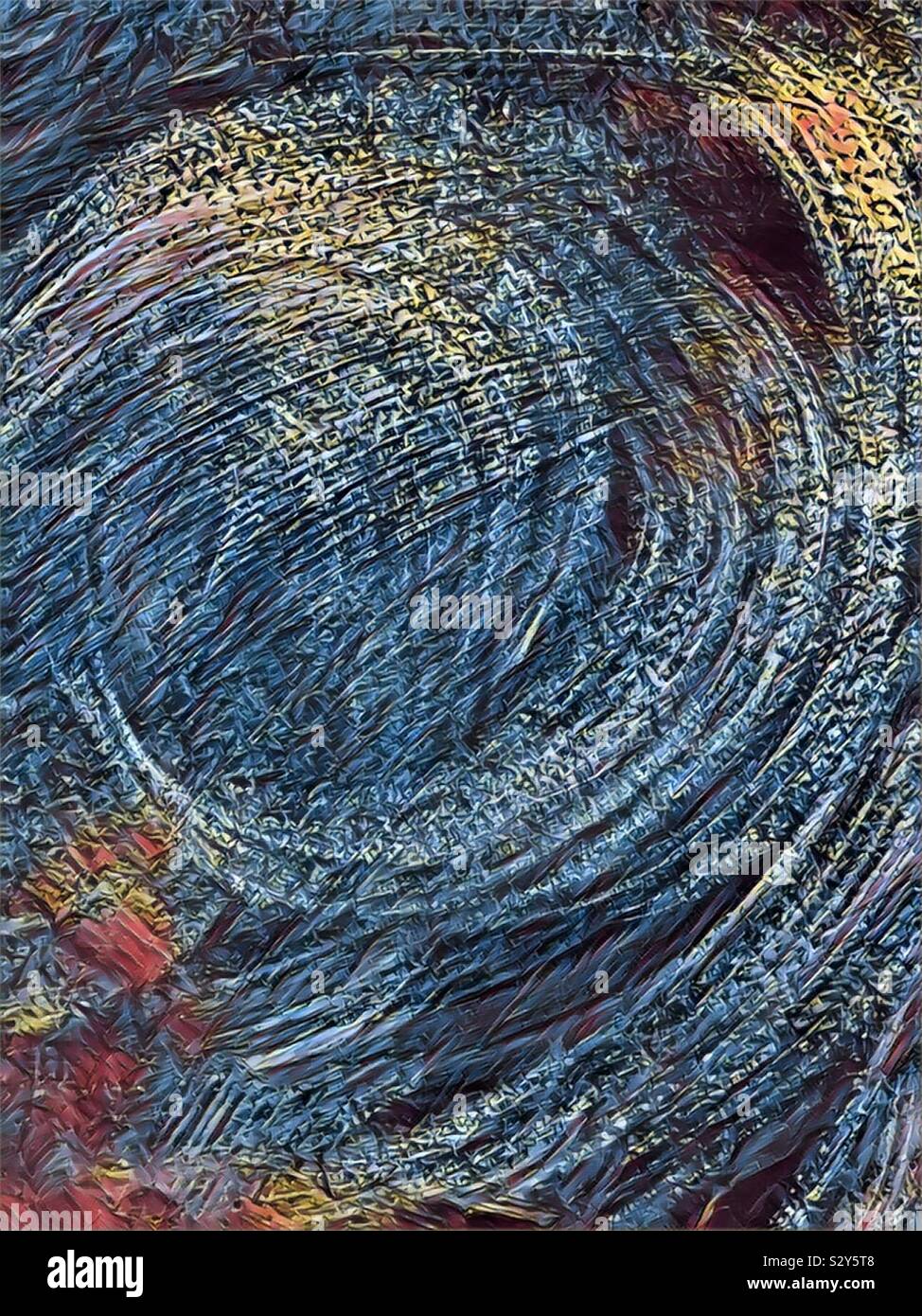 Circular wind tunnel blowing around and around Stock Photo - Alamy