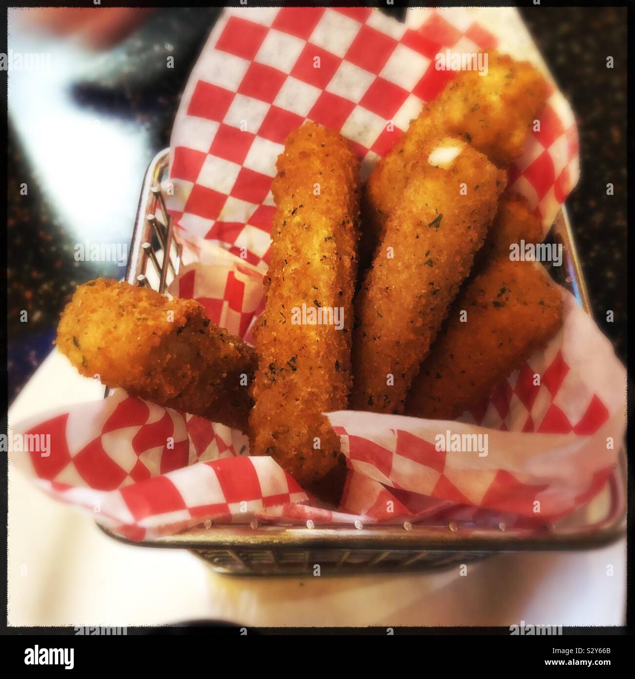 Breaded mozzarella sticks hi-res stock photography and images - Alamy